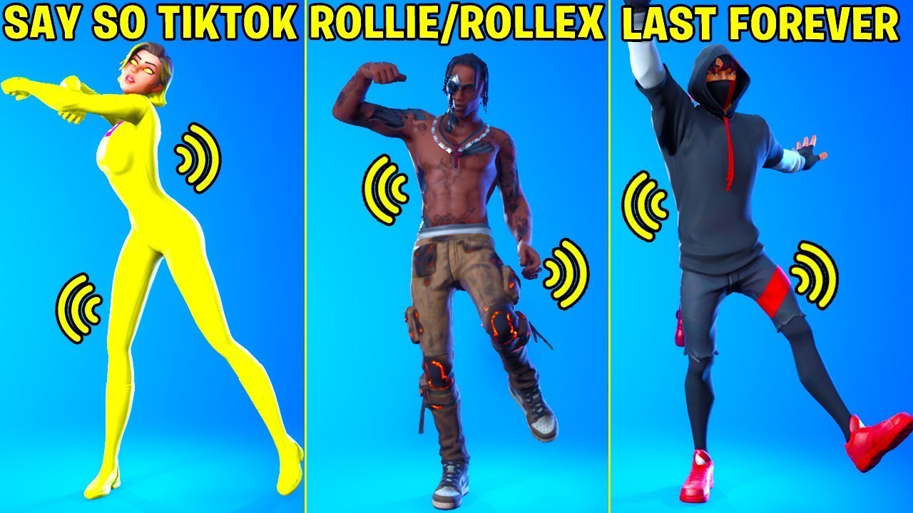 These Legendary Fortnite Dance Have Voices (Rollie/Rolex - Ayo & Teo, Say So, Scenario..) - YouTube