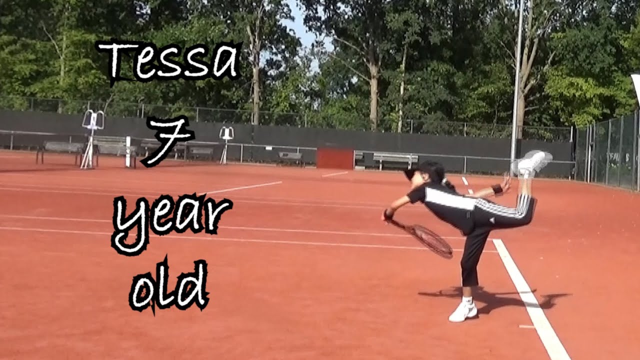Tessa Tennis - super talented girl 7-year-old - YouTube