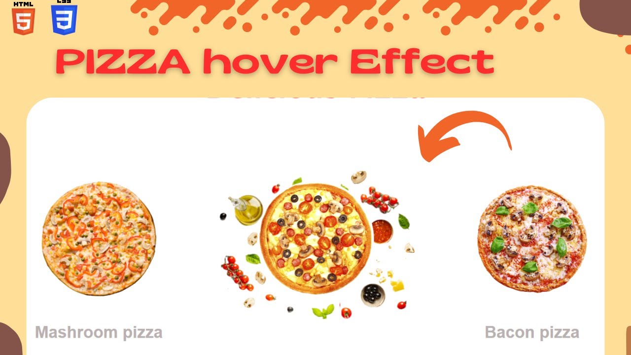 Pizza hover effect using HTML CSS | Figma advance totorial - YouTube