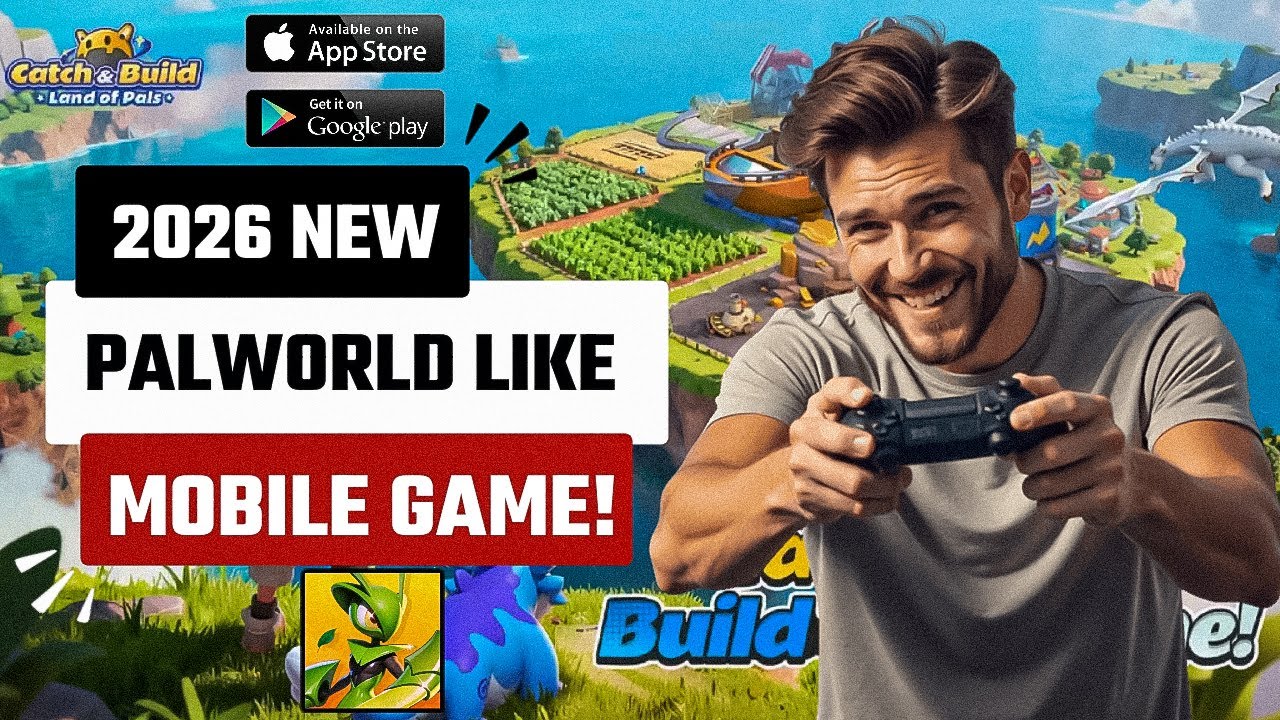 New Palworld Mobile Game Launched! | Catch & Build: Land Of Pals ...