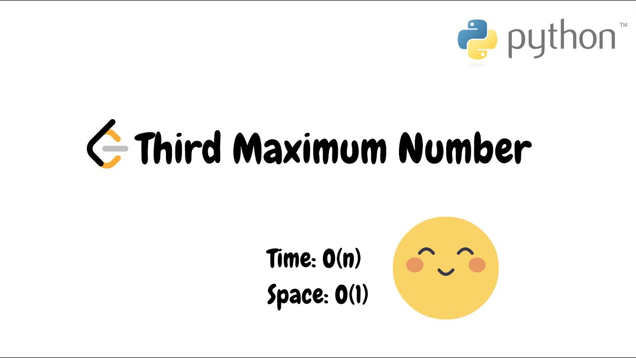 Third Maximum Number Python Heap Solution Youtube 7900