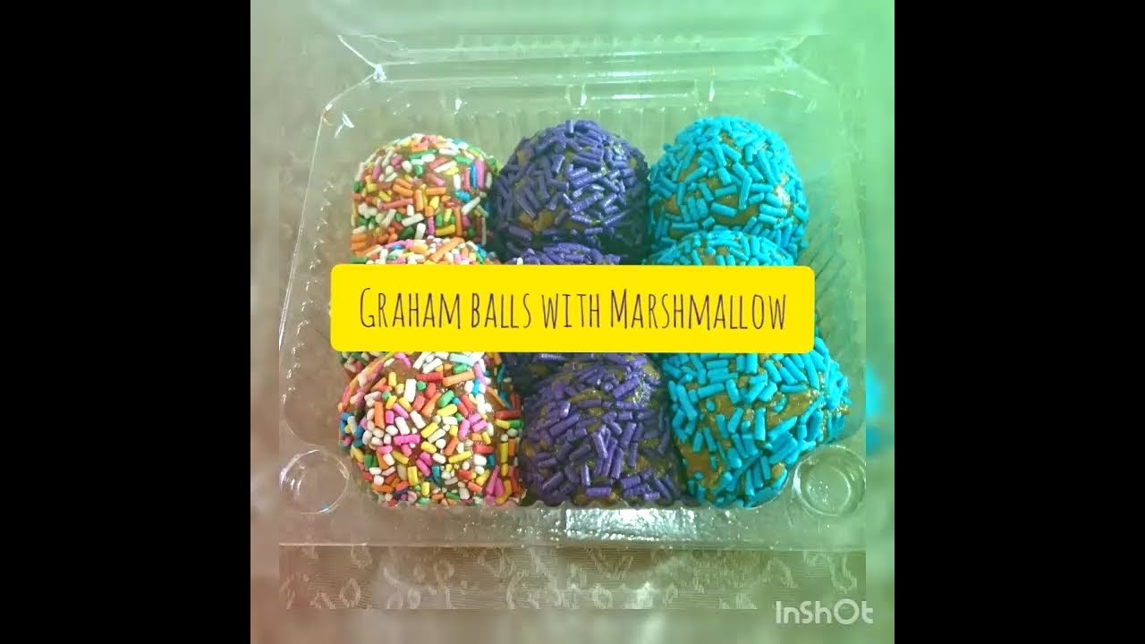 How to make Graham Balls with Marshmallow - YouTube