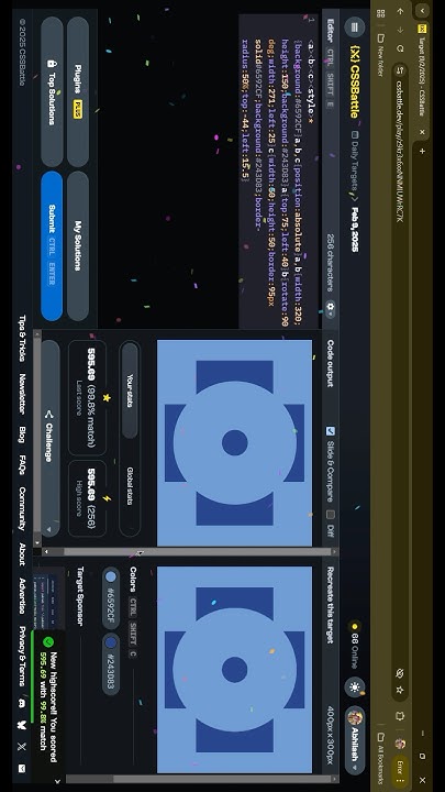 CSSBattle {Daily Target Solution (9/2/2025)}👍🏻#css #cssbattle #csshtml #tutorial #cssgame #code ...