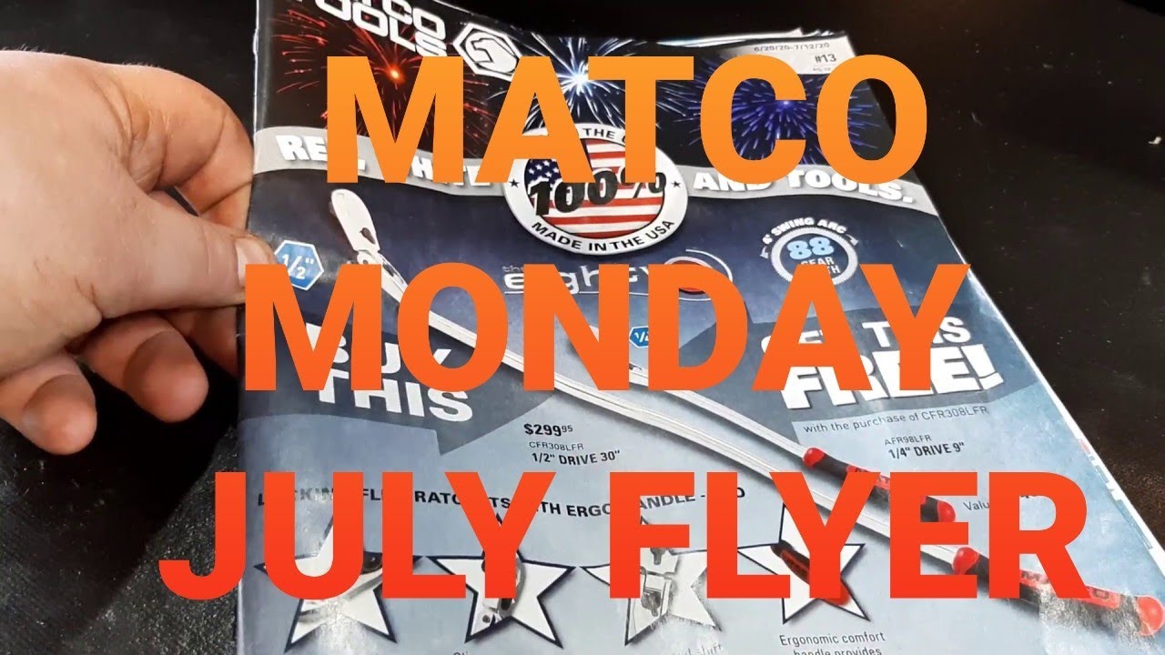 Matco Tools 4th of july banger of a flyer!!! - YouTube