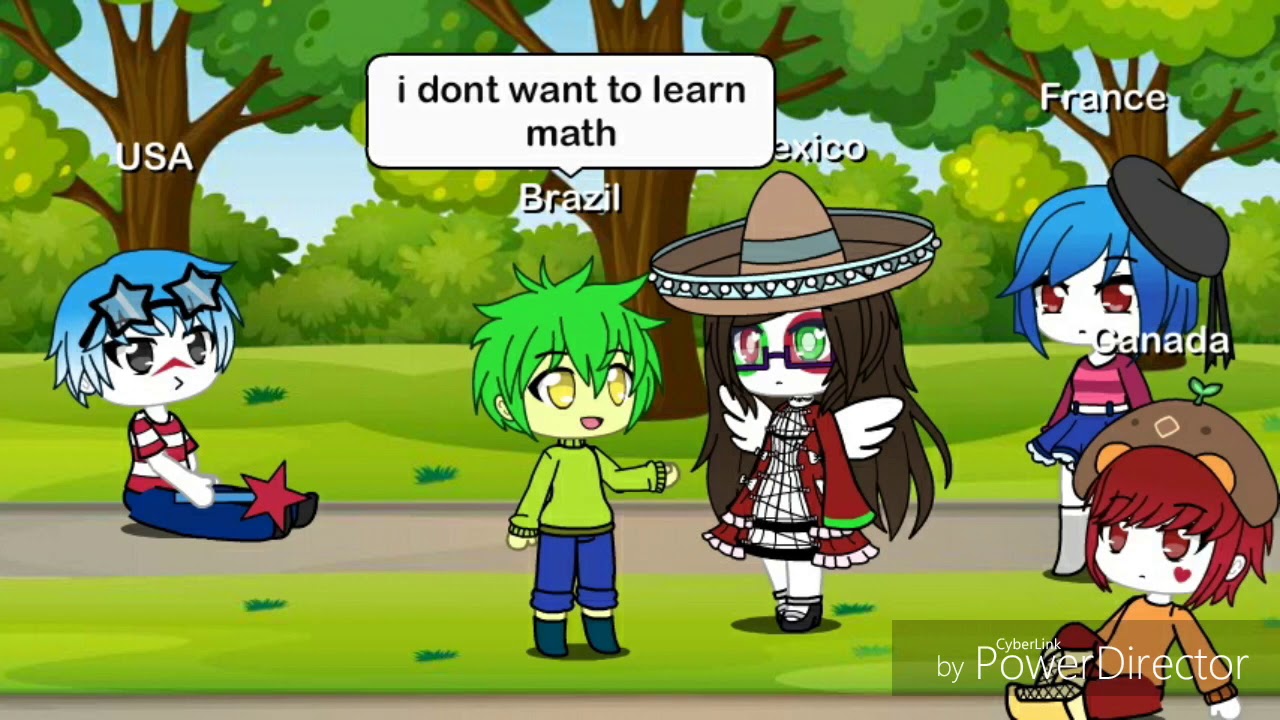 (Country Humans In Gacha Life) Math - YouTube