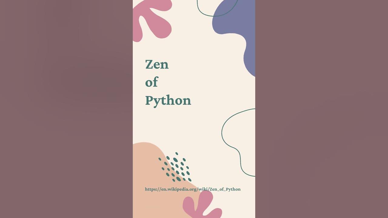 Zen Of Python Motivation Learning Python Pythonprogramming Pythontutorial 