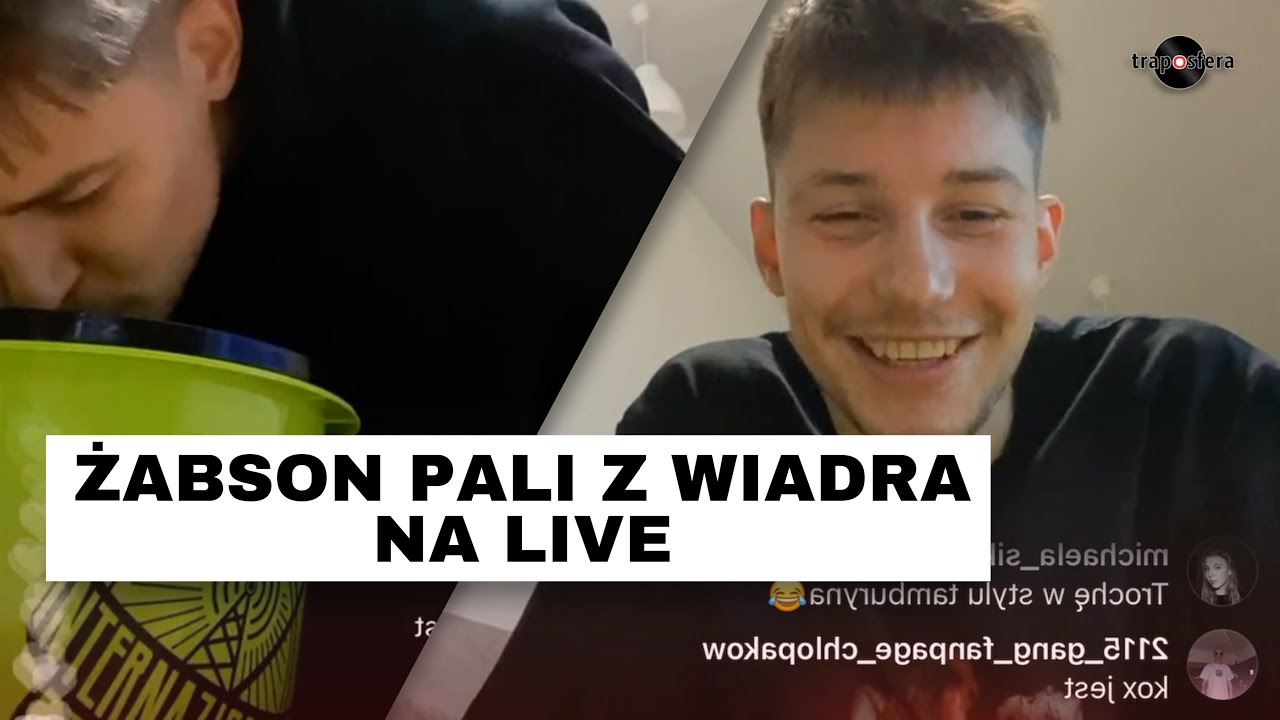 ŻABSON WALI WIADRO NA LIVE PO CZYM ŚPIEWA „AROMATYCZNE PRZYPRAWY” - YouTube