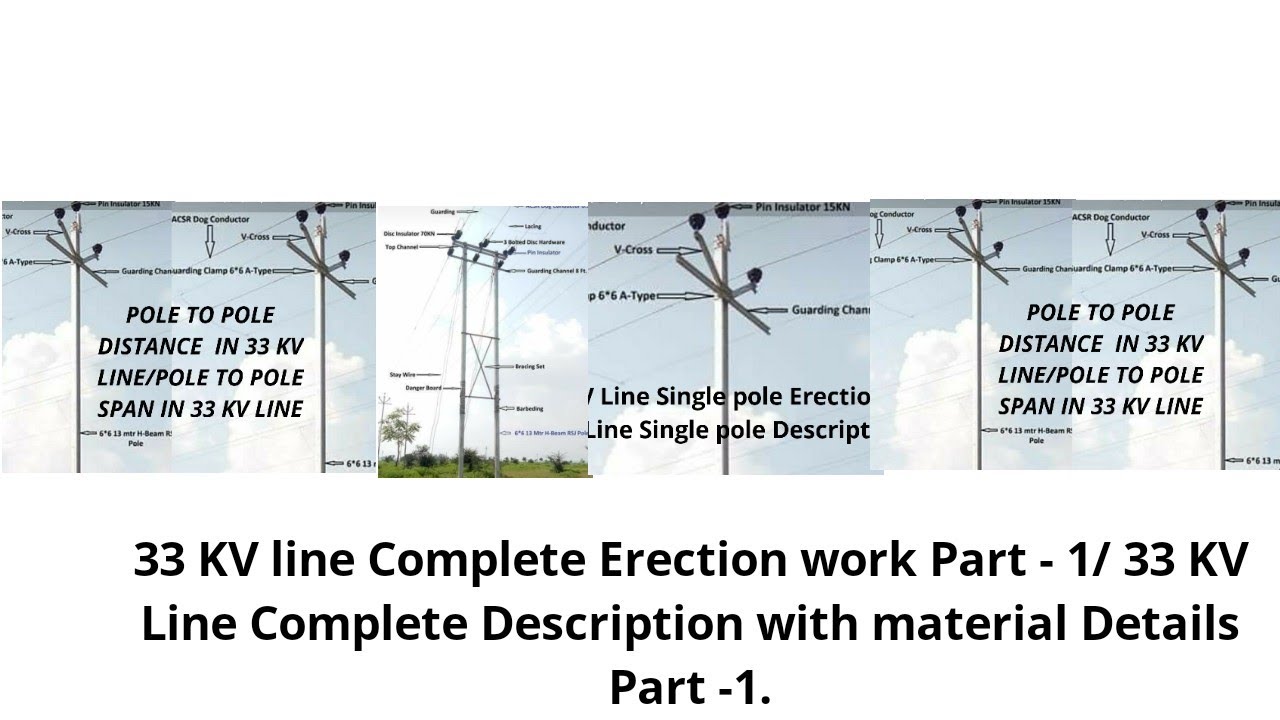 33 KV Line Complete Erection work Part - 1 / 33 kv line Complete ...