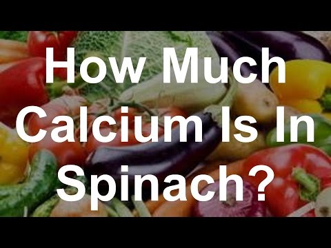 How Much Calcium Is In Spinach? - YouTube