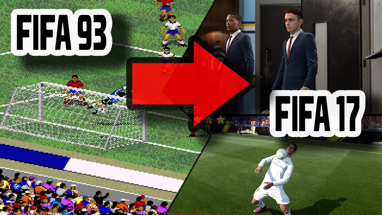 FIFA 93 to FIFA 17 (Evolution) - YouTube