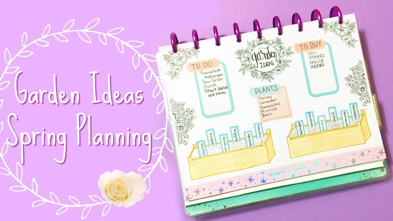 Spring Garden Plans - The Happy Planner - YouTube