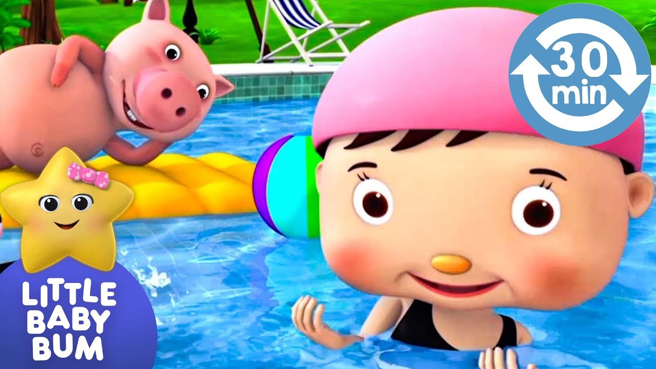 [ 30 MIN LOOPED ] Swimming is Fun | LBB Kids Song | Baby Nursery Rhymes ...