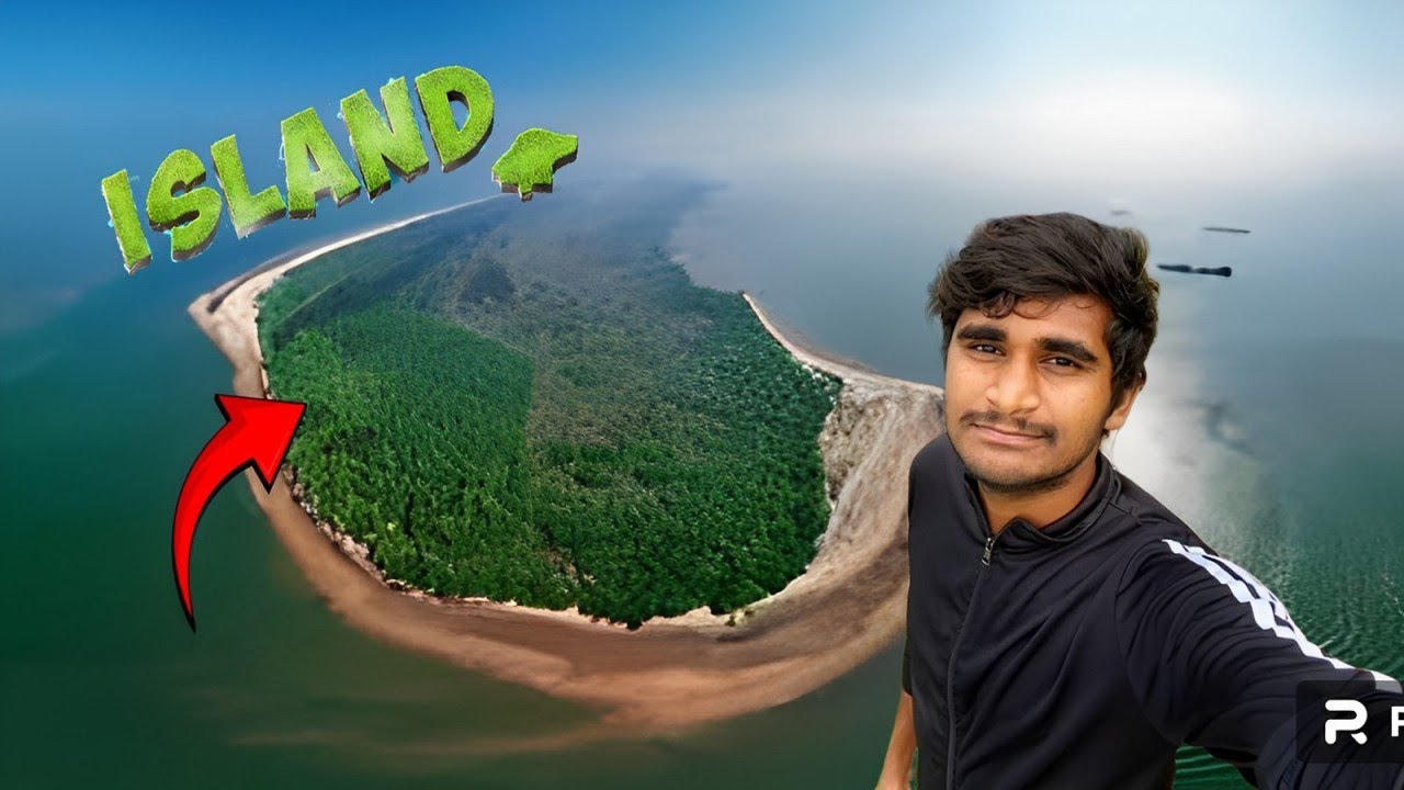One day in Gollapalem Island in heavy rains explore #island with ...