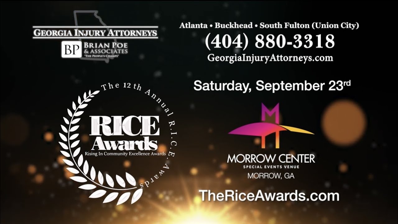 Georgia Injury Attorneys Promote The 13th Annual RICE Awards! - YouTube