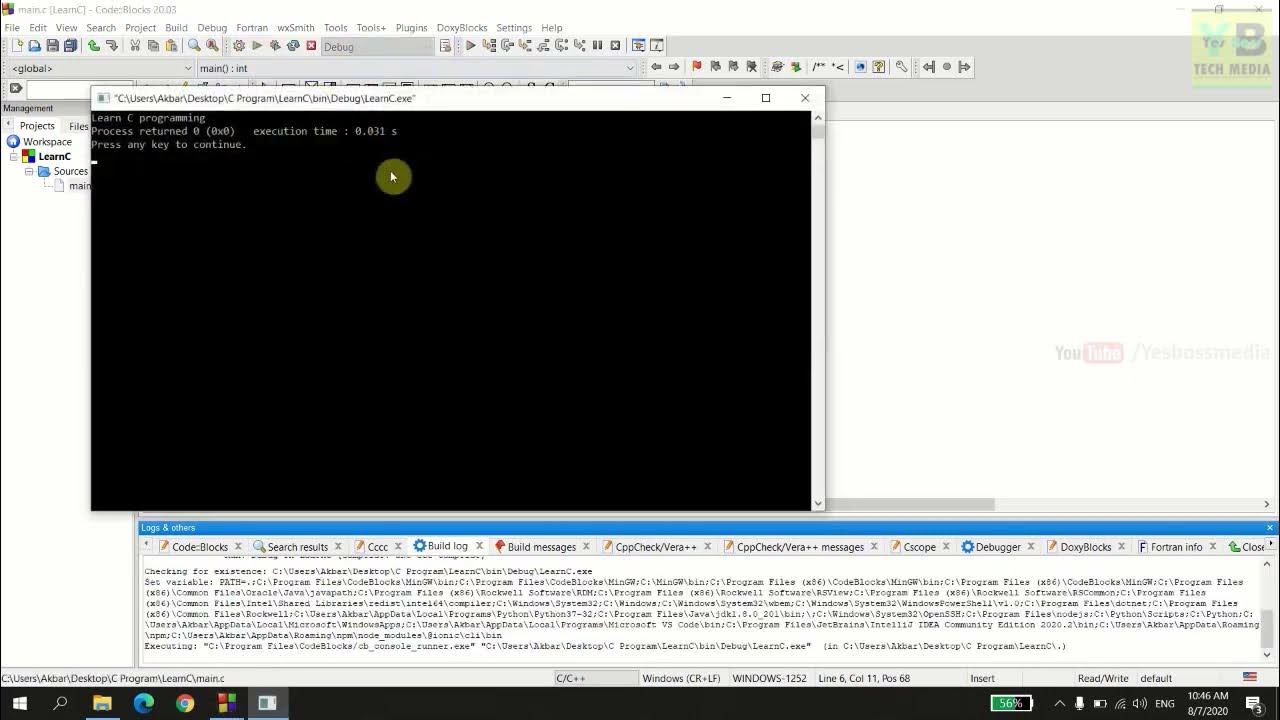 First C Program C Programming Malayalam Tutorial Part 5 Of 27 Youtube