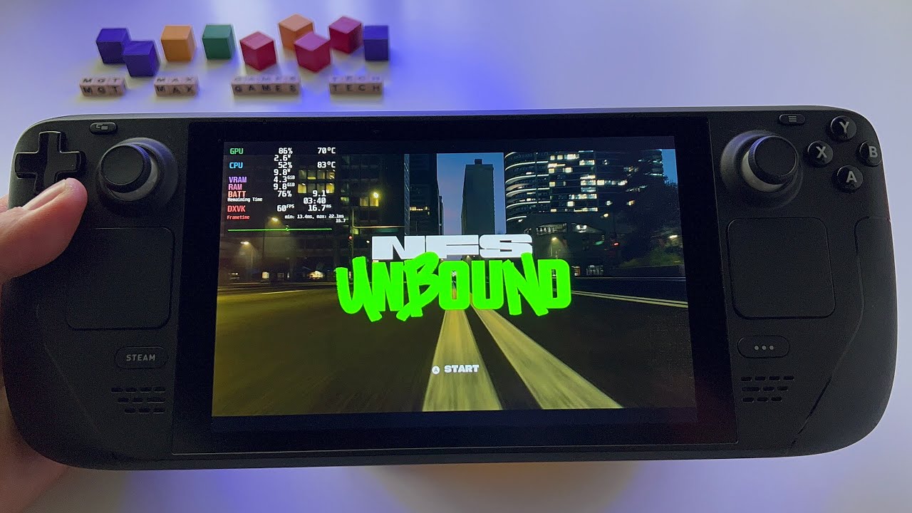 NFS Need for Speed Unbound - Steam Deck gameplay | Steam OS - YouTube