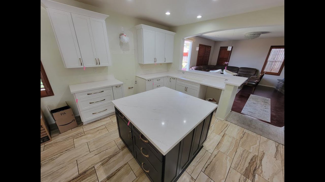 Silestone Ethereal Glow Kitchen Countertop Before and After #kitchen # ...