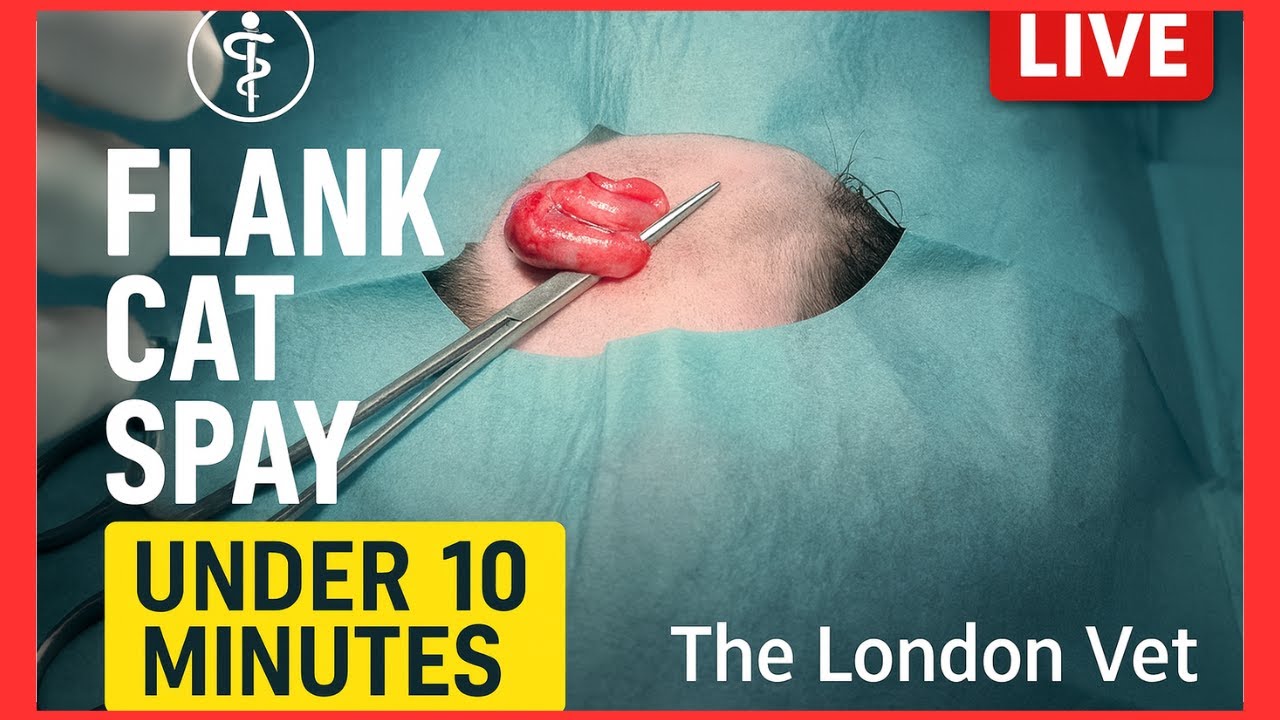 Cat Spay Surgery (Flank) | Under 10 Minutes - YouTube