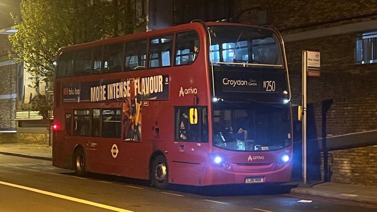 Full Route Visual | Route N250 | Brixton to Croydon, Town Centre ...