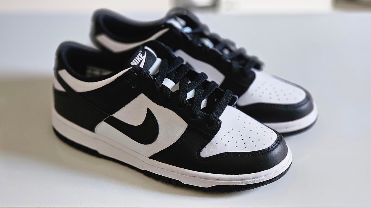 Nike Dunk Low (GS) Panda unboxing - YouTube