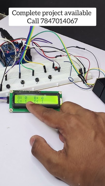 Fingerprint based Voting machine project - YouTube