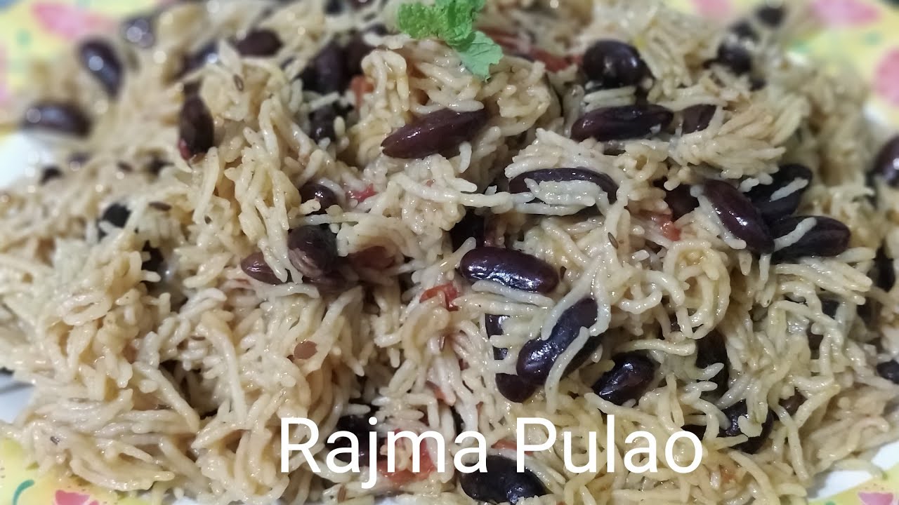 Rajma Pulao|Kidney beans pulao|Rajma rice - YouTube