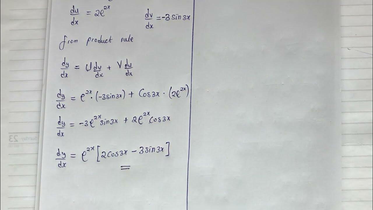 DIFFERENTIATING A PRODUCT FUNCTION |EXAMPLE 1| - YouTube