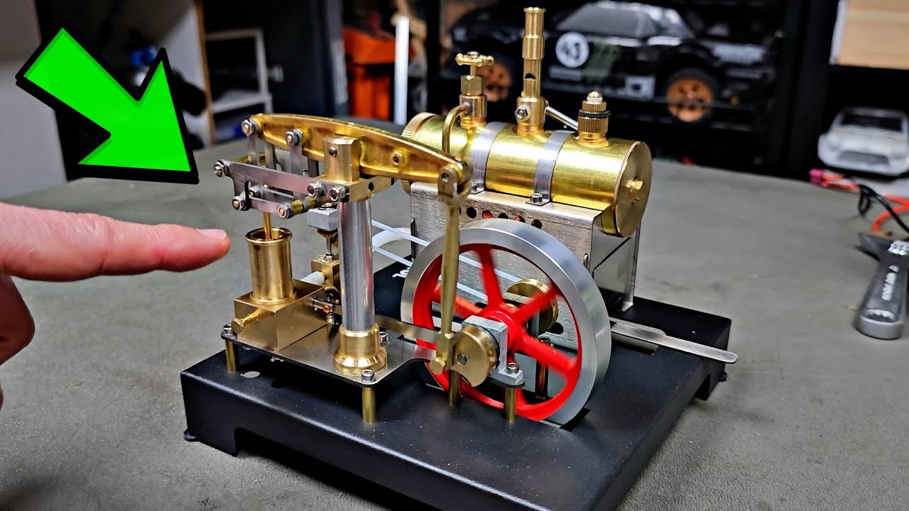 MODEL BEAM STEAM ENGINE - RUNS AND SOUNDS GREAT! - YouTube