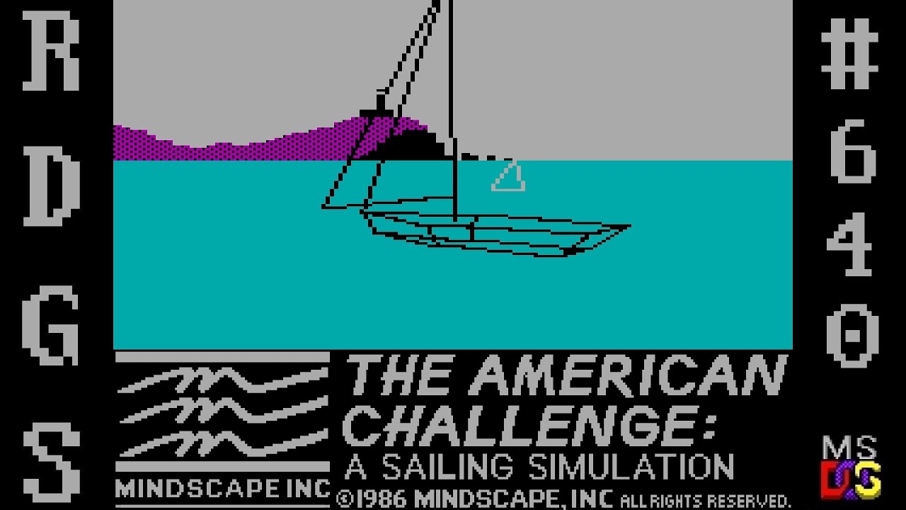 Random DOS Game Show #640: The American Challenge: A Sailing Simulation ...