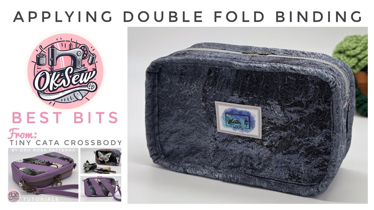 Adding Double Fold Binding - OKSew Best Bits - YouTube