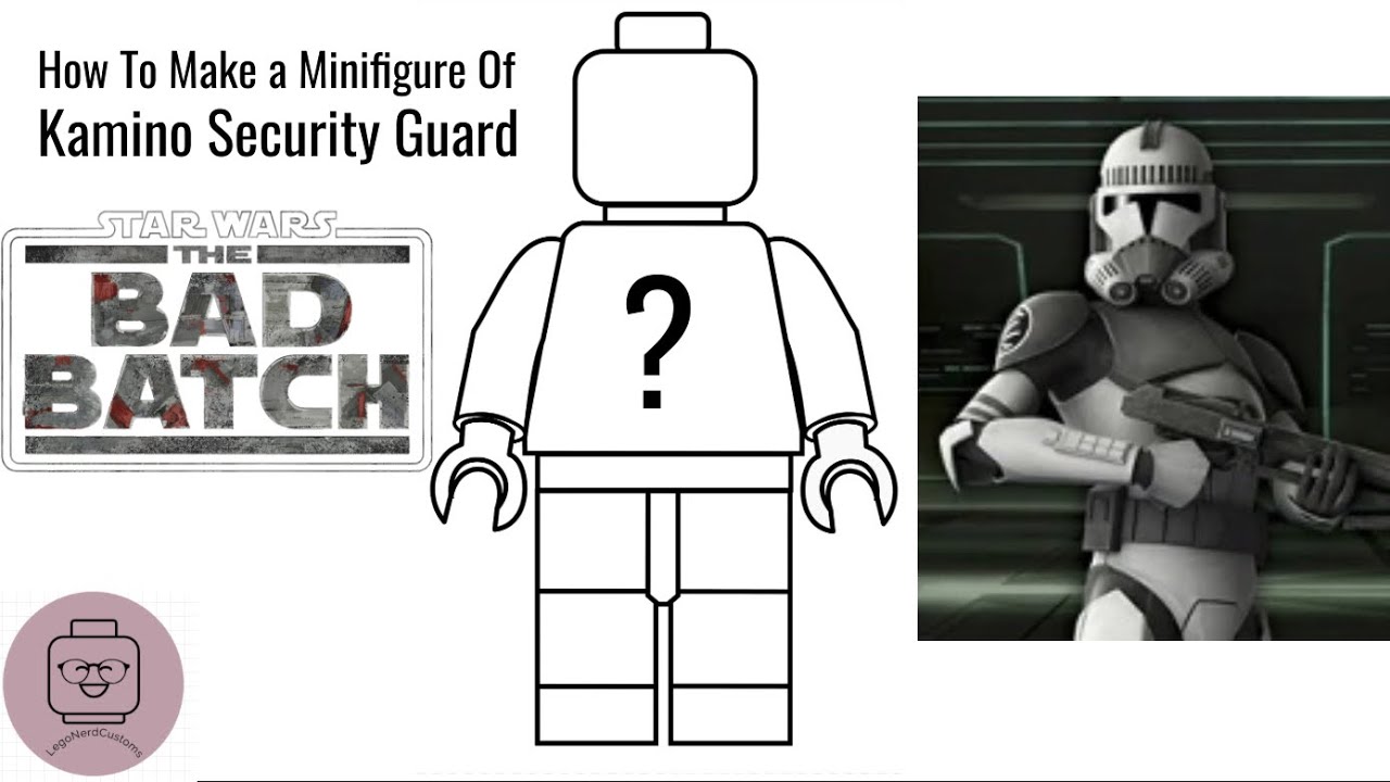 How to make a minifigure of a Kamino Security Guard from The Bad Batch ...