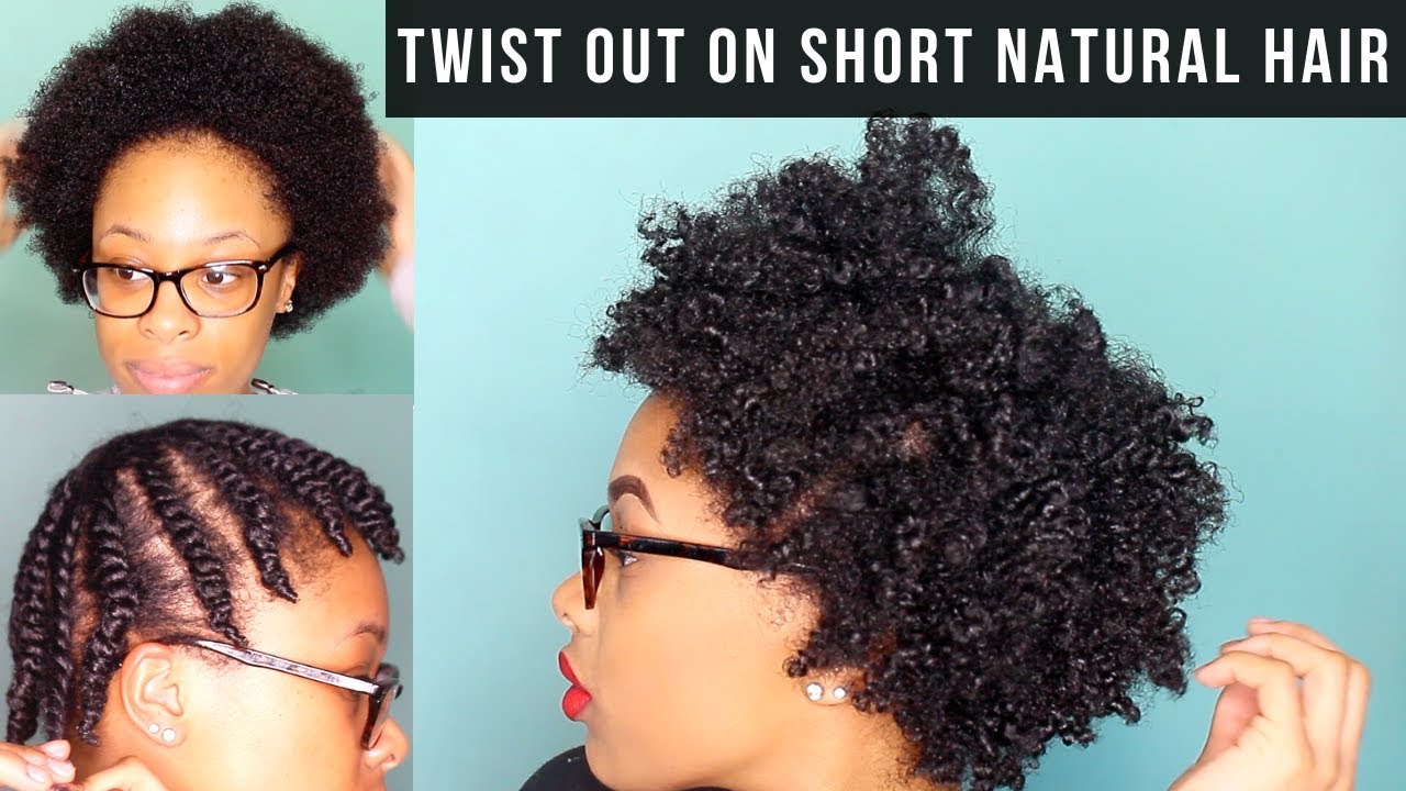 FLAT TWIST OUT ROUTINE ON SHORT 4A NATURAL HAIR - YouTube