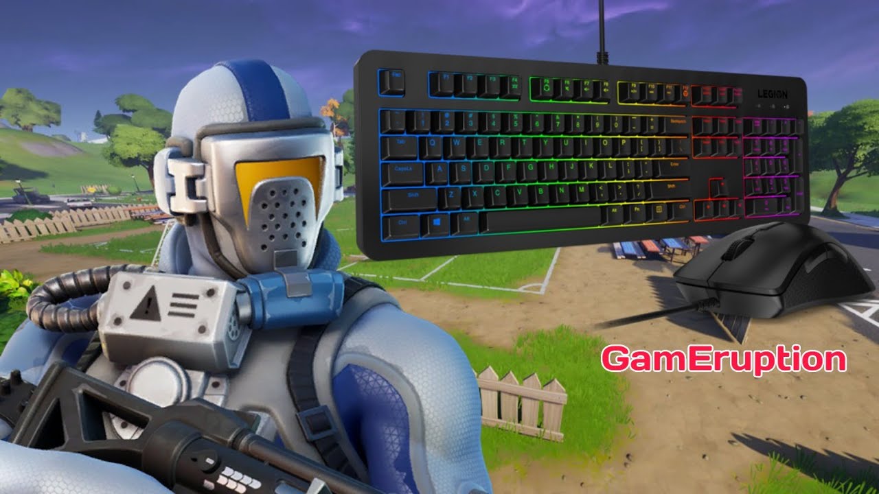 fortnite challenge/ mouse and keyboard first time - YouTube