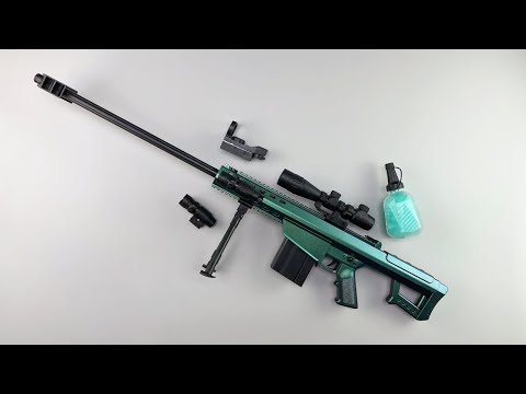 AWM Barrett Sniper Rifle Toy Gun Unboxing Review