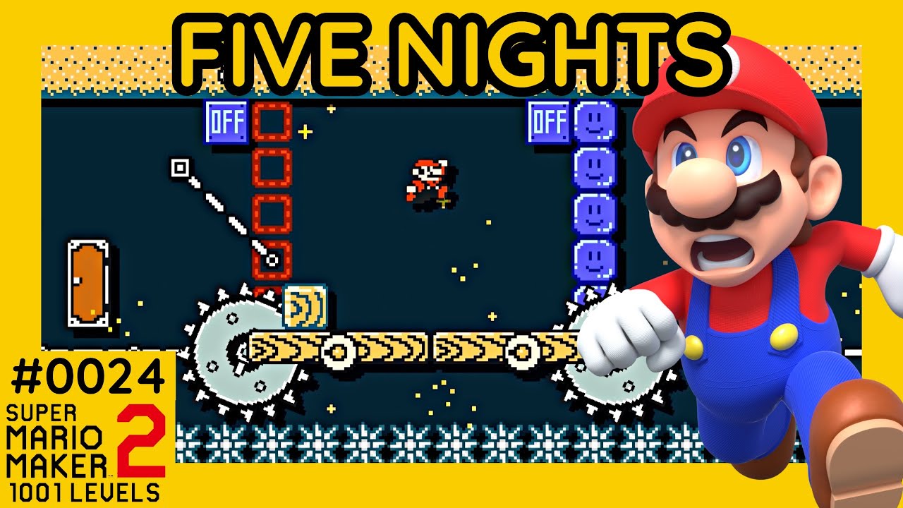 Mario vs. FNAF | Super Mario Maker 2 | 1001 Levels #0024 - YouTube