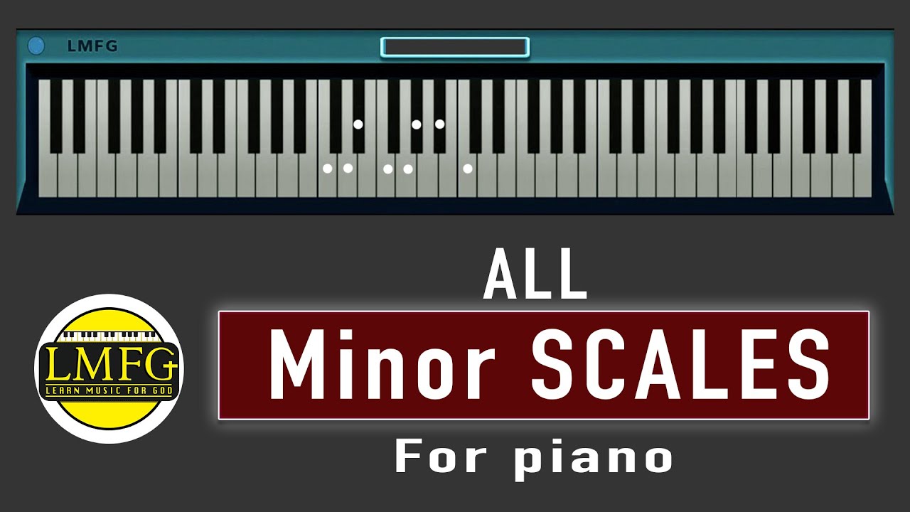 piano minor scales || keyboard tutorial || - YouTube