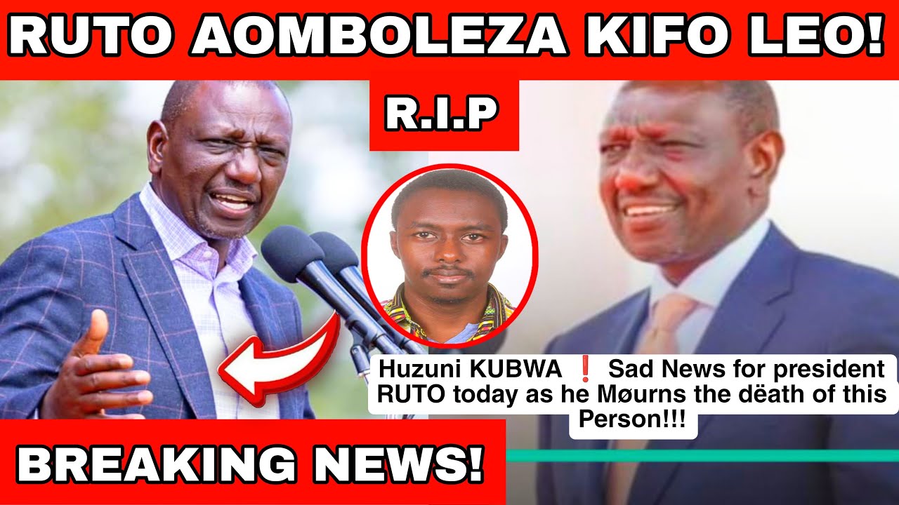 BREAKING‼️SAD News as President RUTO writes EMOTIONAL Message Today ...