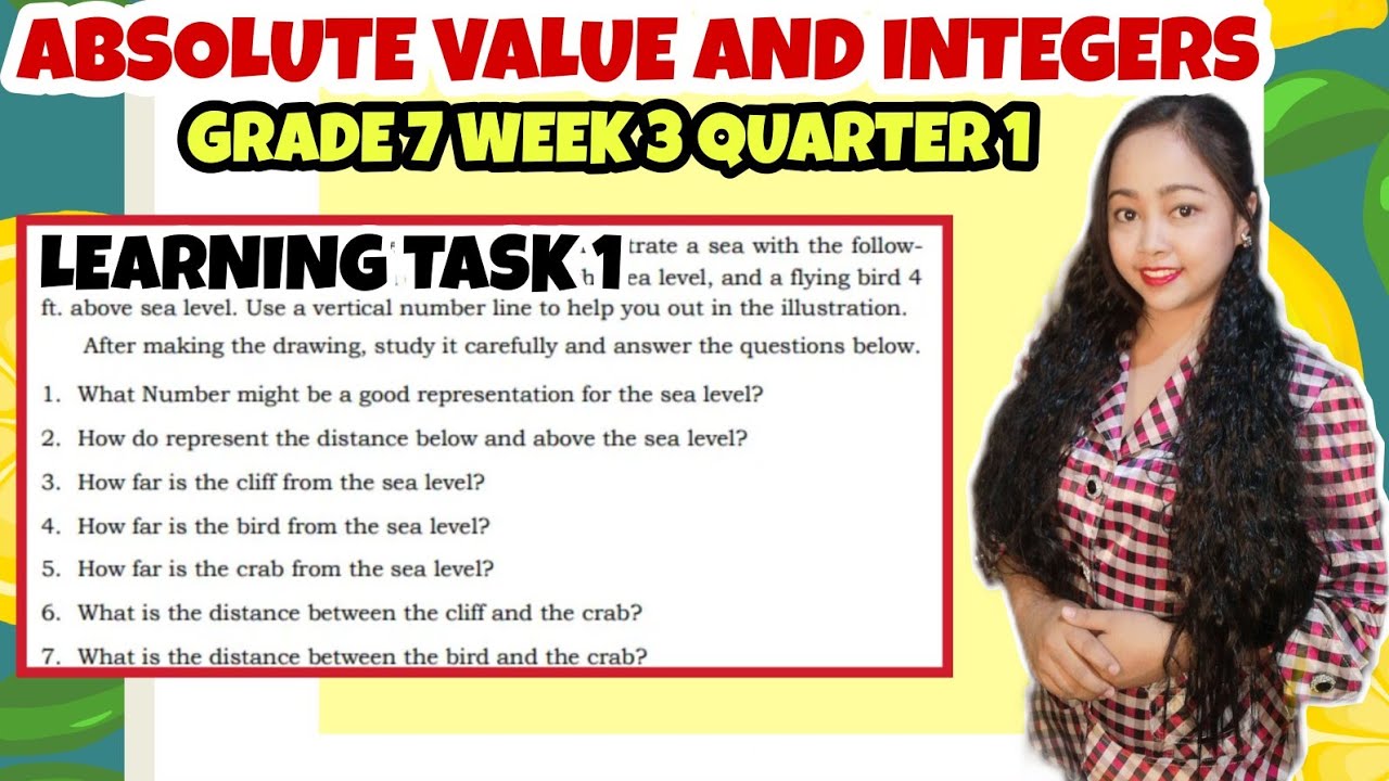 Absolute Value and Integers|Learning Task 1 Week 3 - YouTube