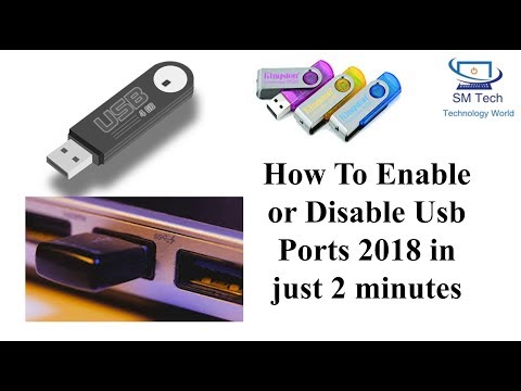 How to enable or disable usb ports 2018 - YouTube