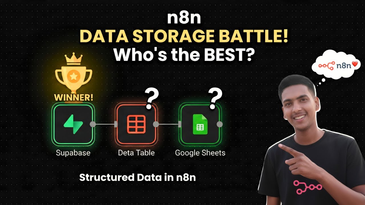 Best Tool for Structured Data in n8n? Supabase vs n8n Data Table vs ...