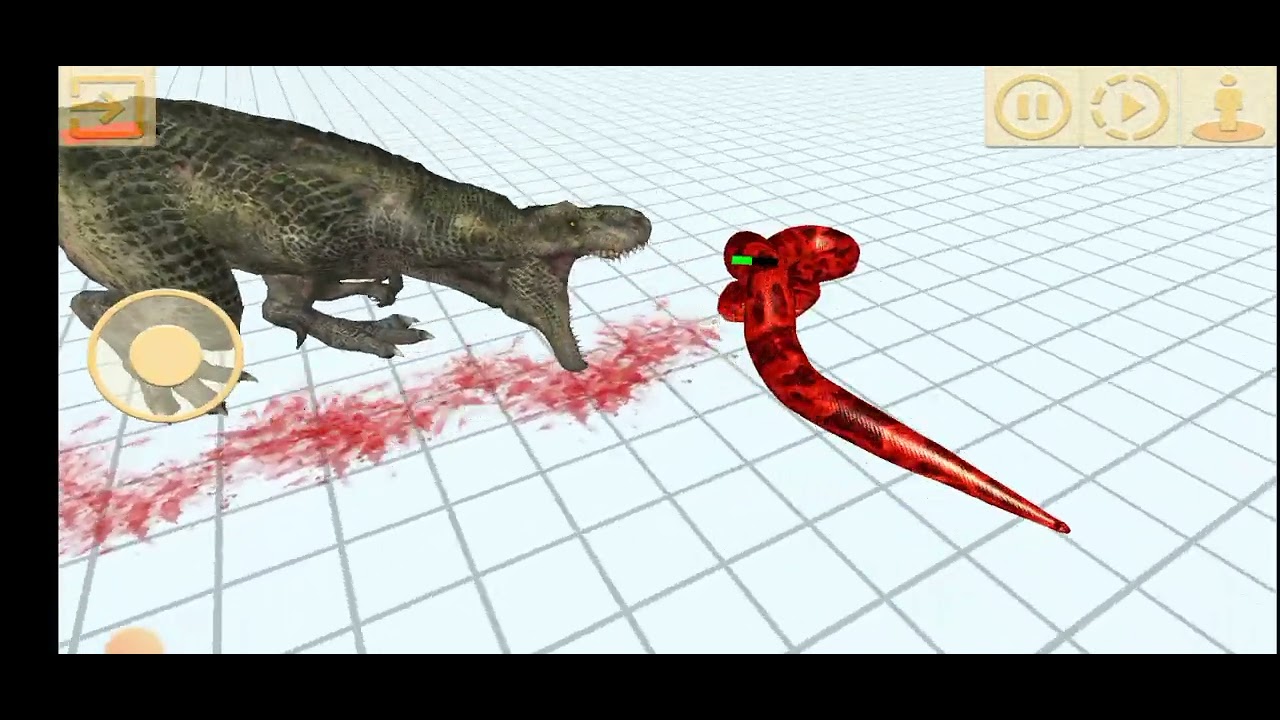T-rex vs Titanoboa Animal revolt battle - YouTube