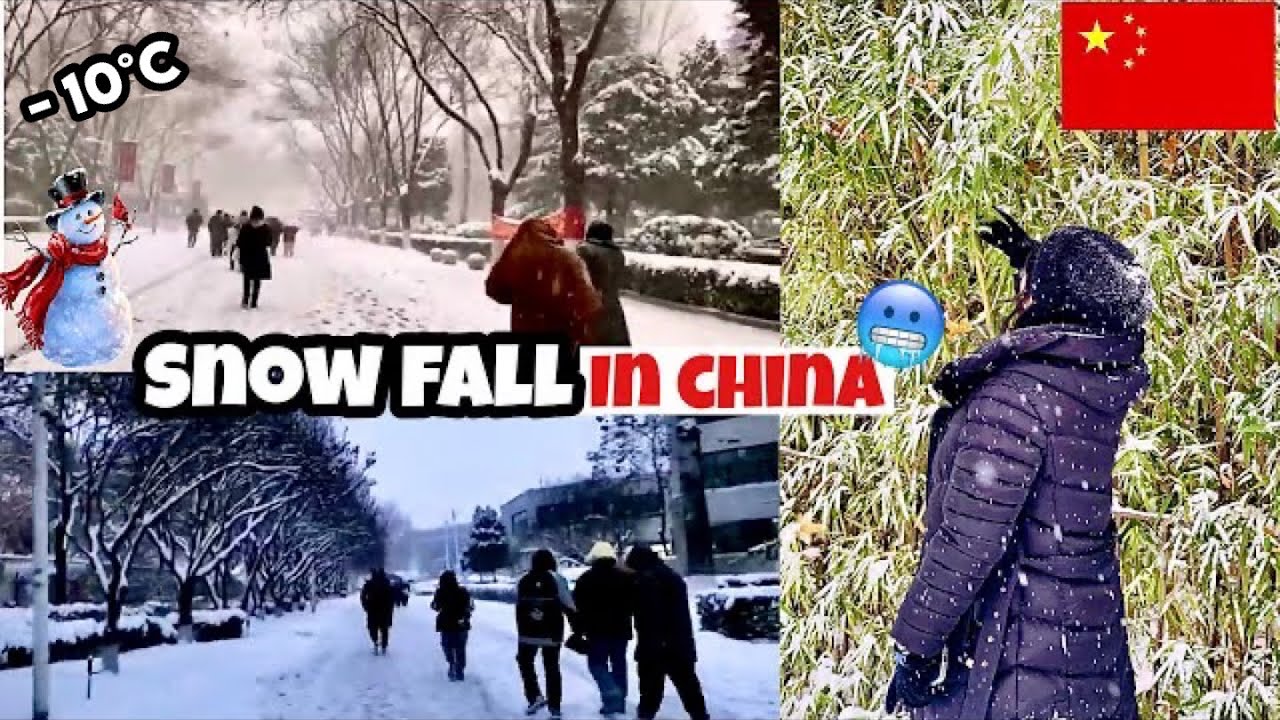 -10 degree temperature 🥶|| Snowfall in China 🇨🇳 - YouTube
