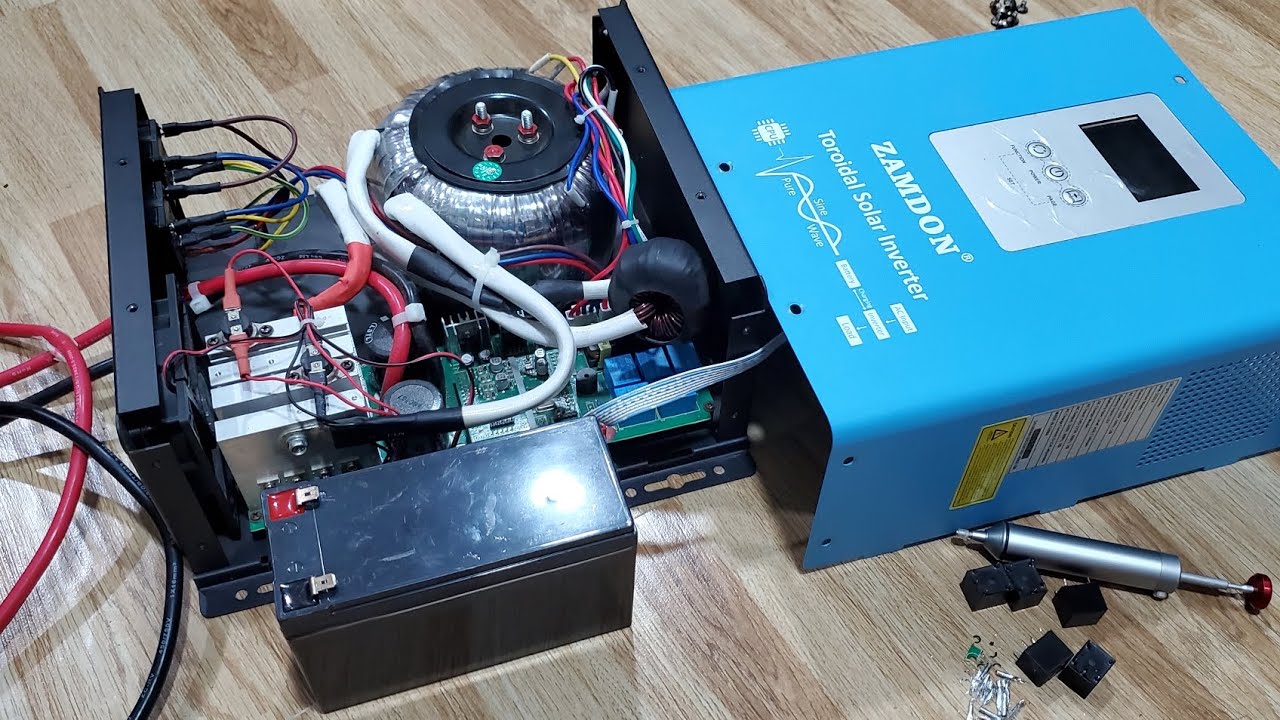 ZAMDON Toroidal Solar Inverter Repair - YouTube
