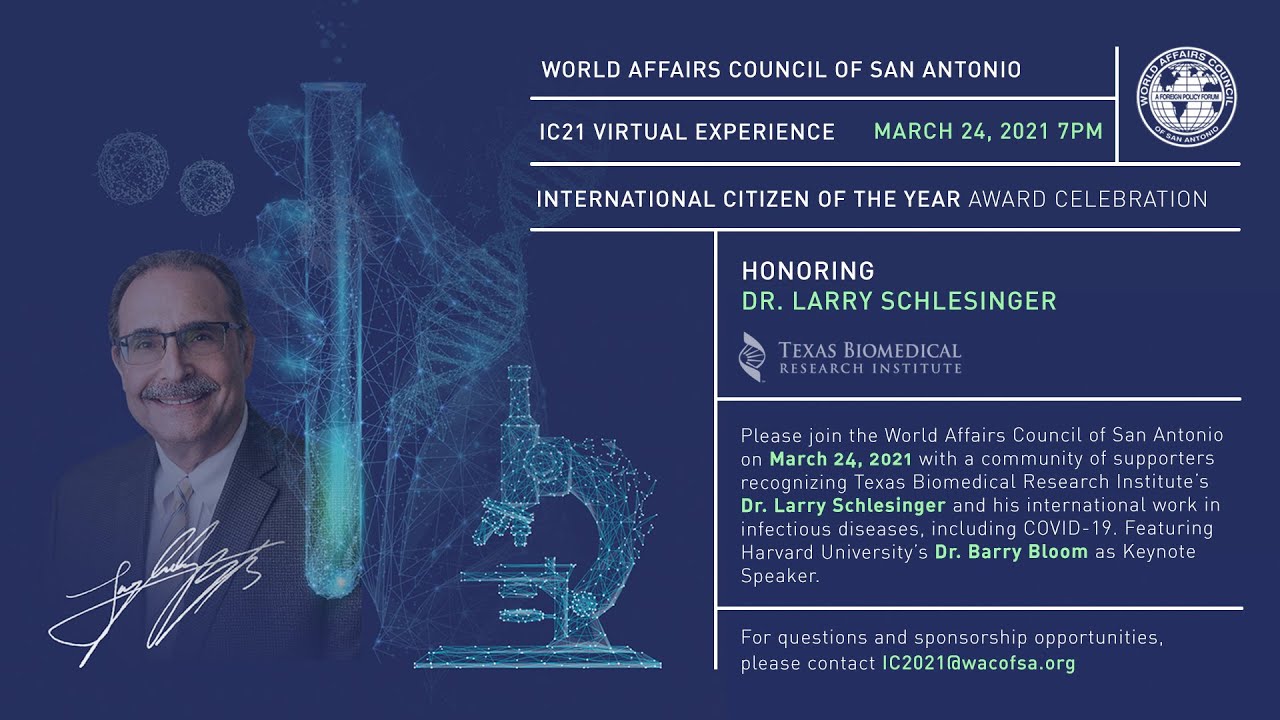 2021 International Citizen of the Year Award Ceremony honoring Dr ...