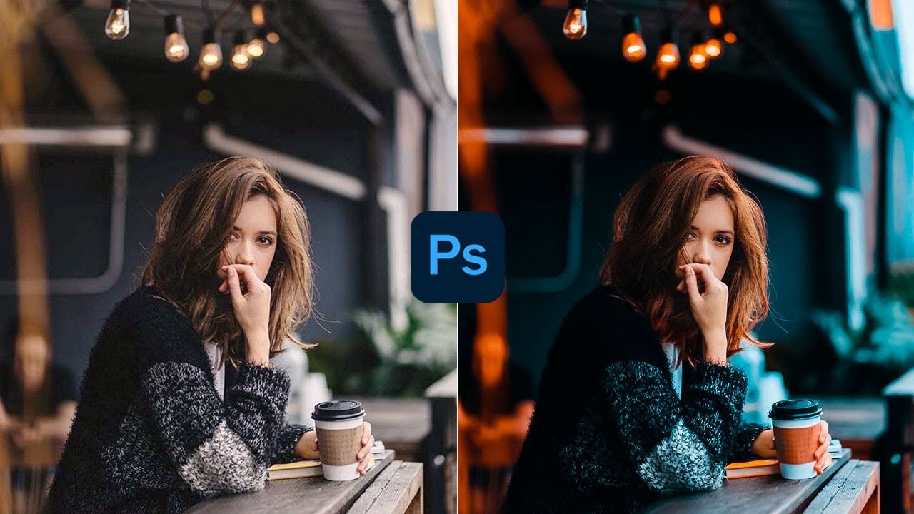 Aqua and Brown color grading with Photoshop Tutorial 2022 || Cinematic ...