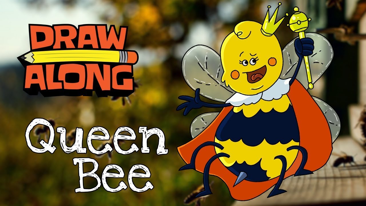 Learn How to Draw a Queen Bee | Step by Step (For Young Artists) - YouTube