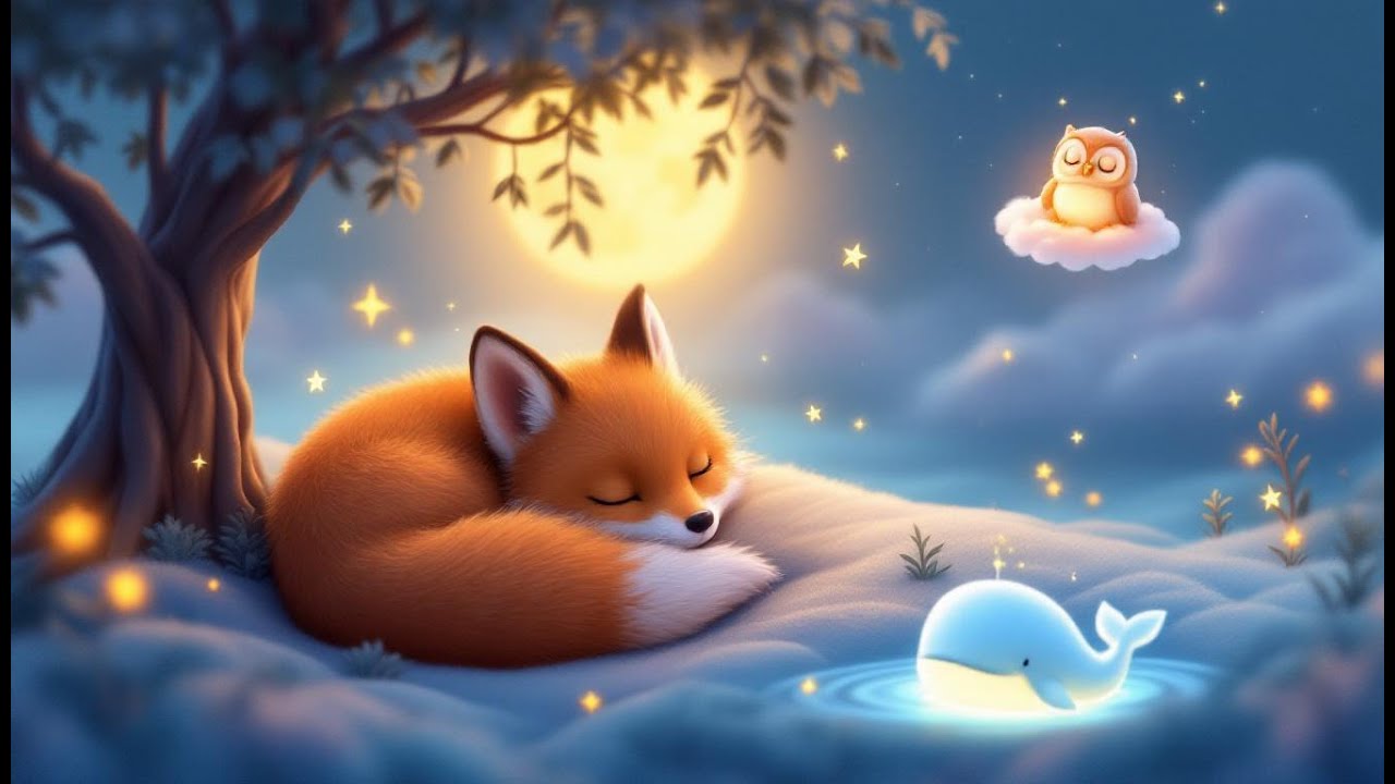 Dreamy Animal Lullaby for Toddlers | Peaceful Bedtime Song with Fox ...