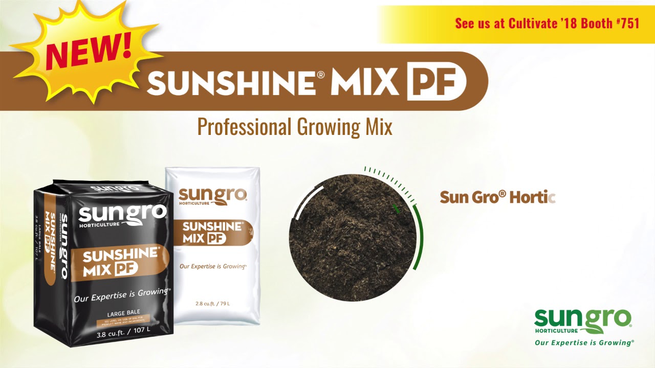 Sun Gro® Sunshine® Mix Perlite Free - YouTube