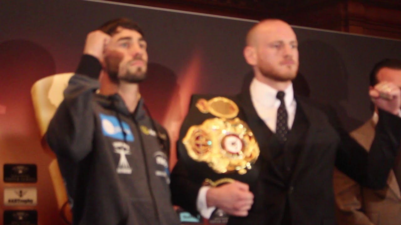 GEORGE GROVES VS JAMIE COX OFFICIAL HEAD TO HEAD AT FINAL PRESS ...