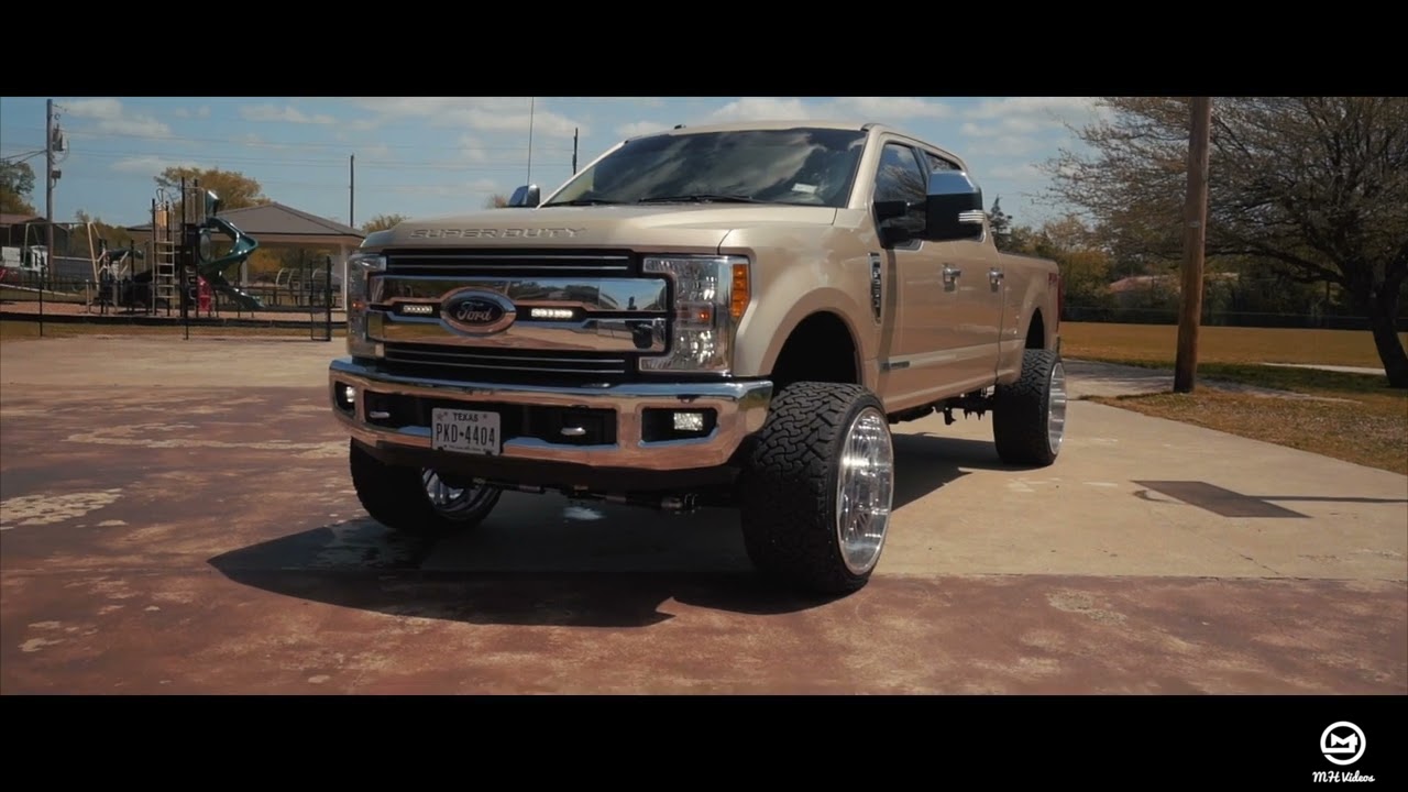 Super Clean 2017 Ford F-F250 Sitting on 24X14's - YouTube